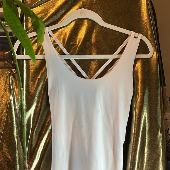 Tops | Monetti Apparel White Tank Top Cute Strappy Cross Back Small ...